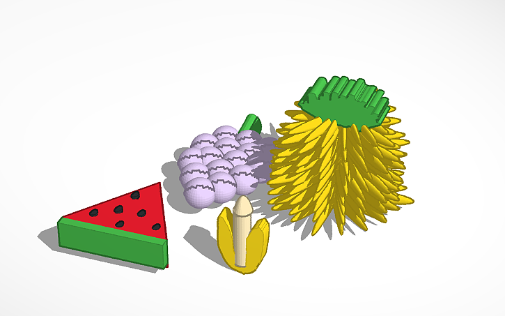3D design FRUIT - Tinkercad