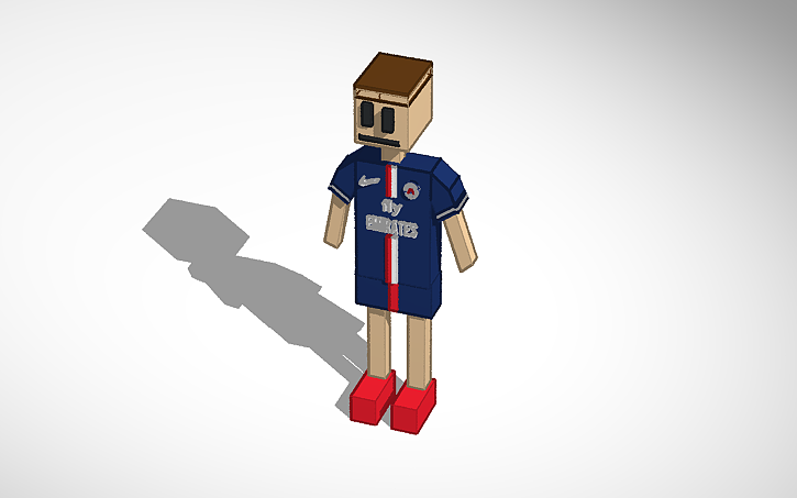 3D design PSG neymar - Tinkercad