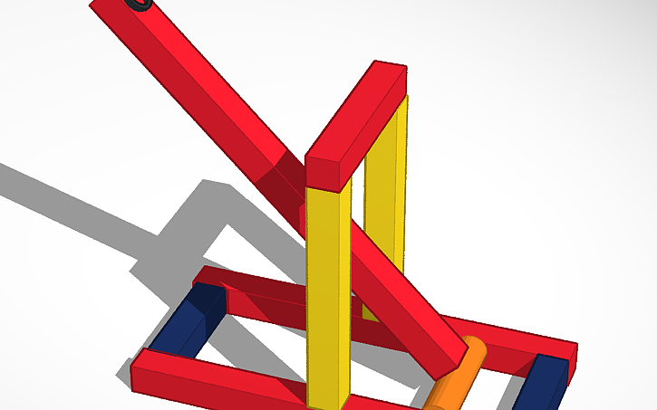 3D design TinkerCad Catapult - Tinkercad