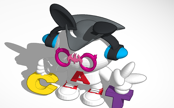 3D design cat man dew - Tinkercad