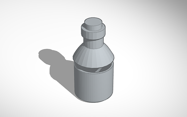 3D design Incryption slime wizard bottle container - Tinkercad