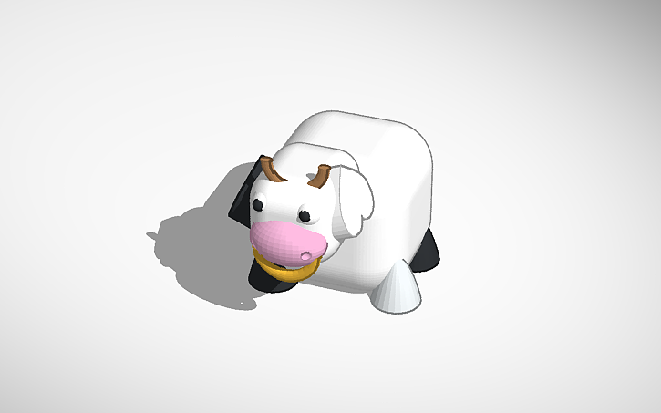 3D design Cow - Tinkercad