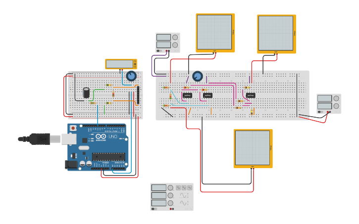 Circuit design ECG Simulator 1.0 - Tinkercad