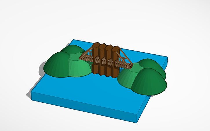 3D design Bridge - Tinkercad