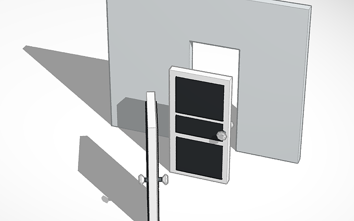 3D design Modern Door - Tinkercad