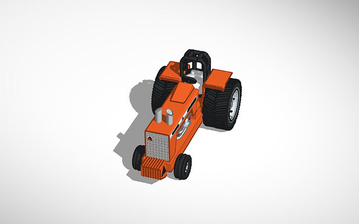 3D design Super Stock Allis Chalmers 220 pulling tractor - Tinkercad