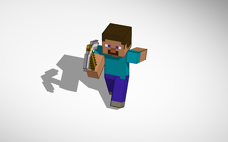 3D design Minecraft Steve - Tinkercad