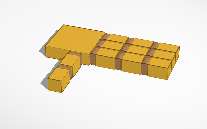 3D design Simple hand - Tinkercad
