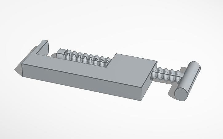 3D design C-clamp - Tinkercad