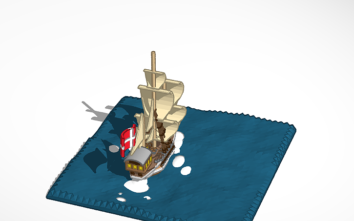 3D design Pirate Ships - The Måge - Tinkercad
