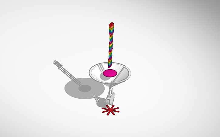 3D design Blender Explosion - Tinkercad