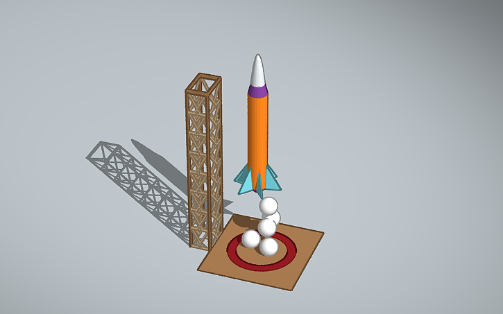 3D design Rockets 3 - Tinkercad