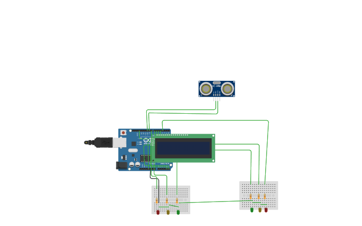 Circuit design Copy of Density based traffic control system - Tinkercad