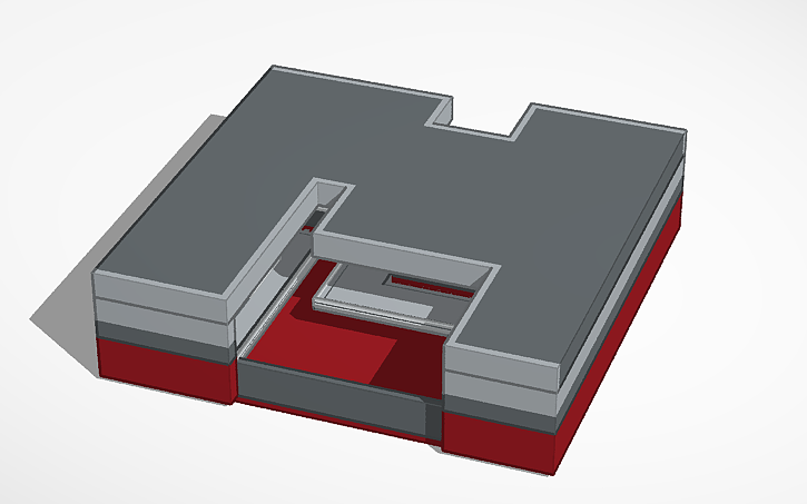 3D design YCR Map Model (V1) - Tinkercad