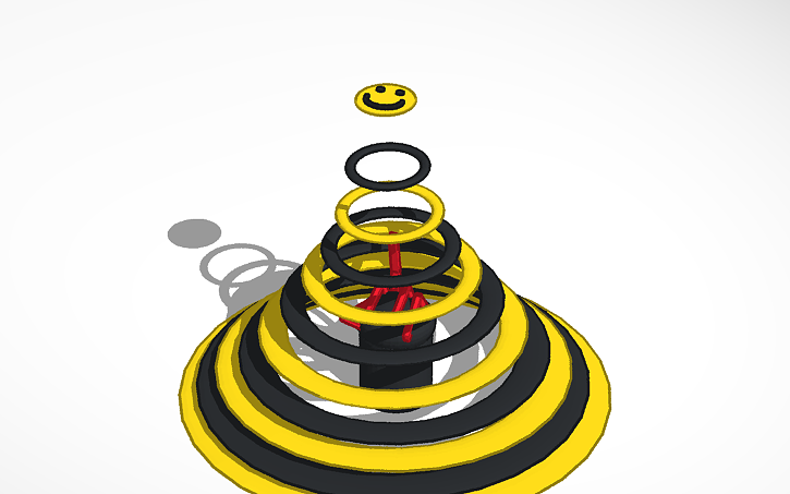 3D design Happy Face - Tinkercad