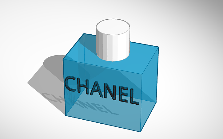 3D design Chanel perfume - Tinkercad