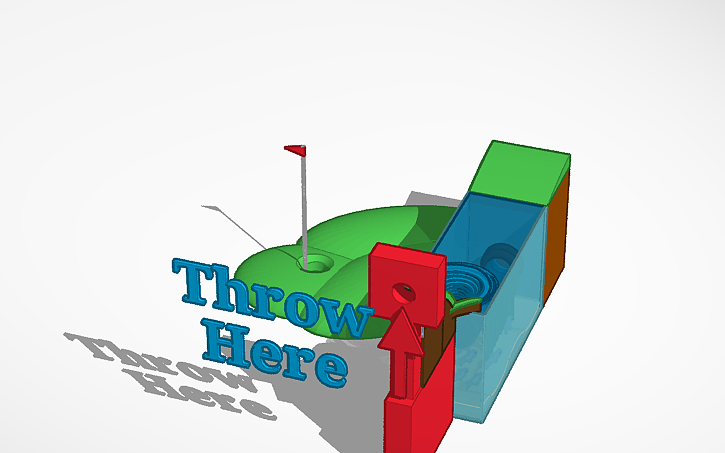 3D design nature's path for debris - Tinkercad