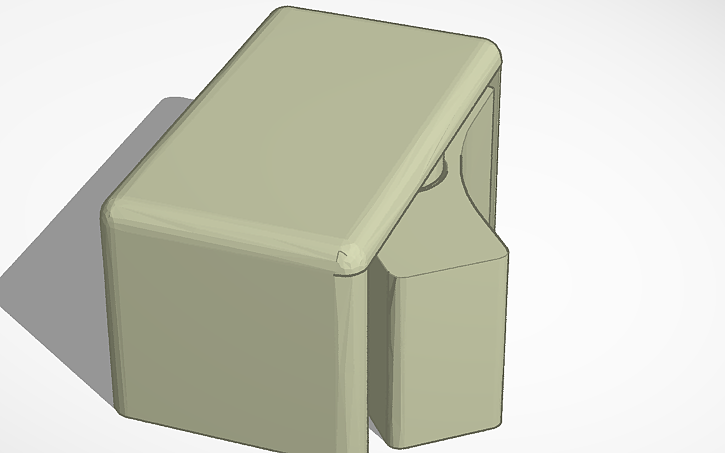 3D design clicky button - Tinkercad