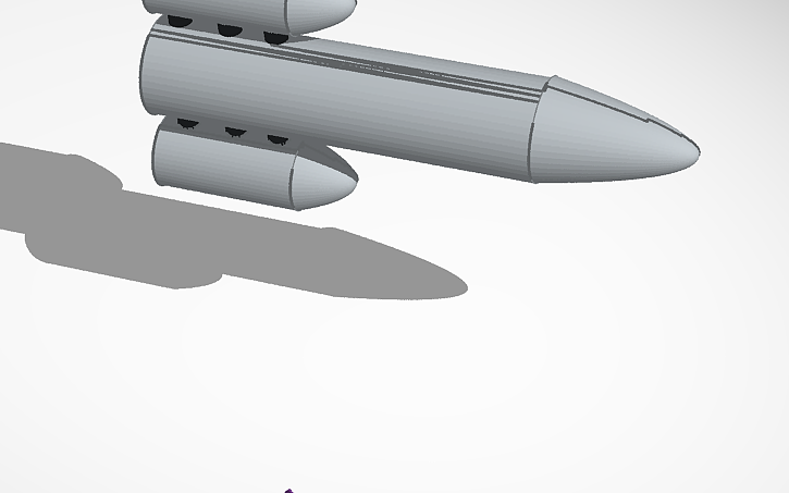 3D design Rocket ship :0 - Tinkercad