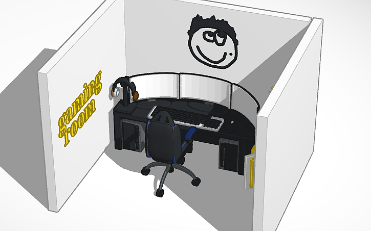 3D design gaming room (by phong) - Tinkercad