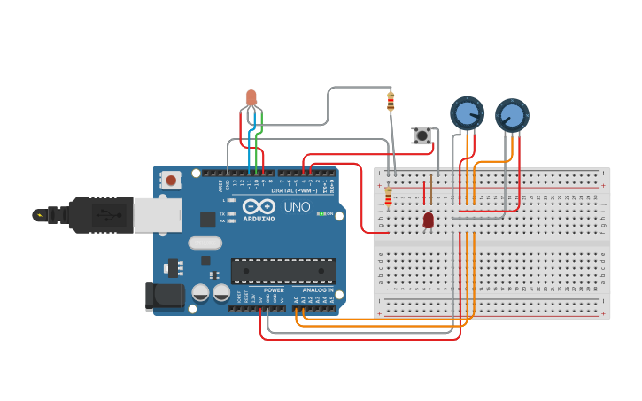 Circuit design 2025/03/07 Simple Code 3 - Tinkercad