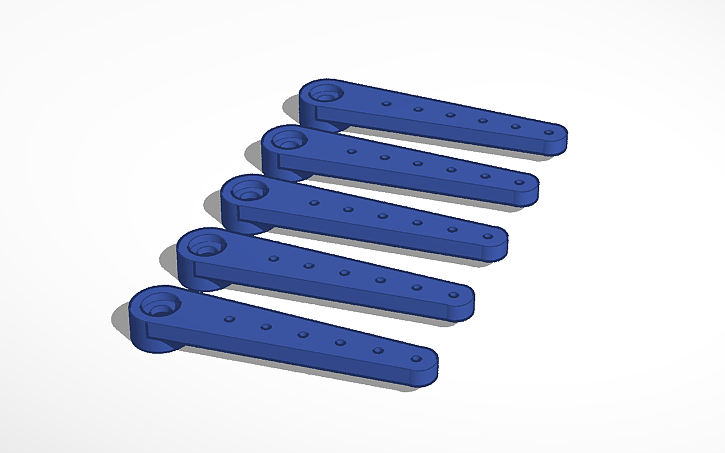 3D design SERVO MOTOR ARM - Tinkercad