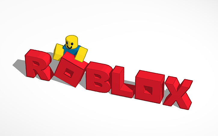 3D design Roblox logo - Tinkercad