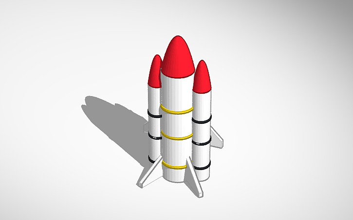 3D design Rocket - Tinkercad