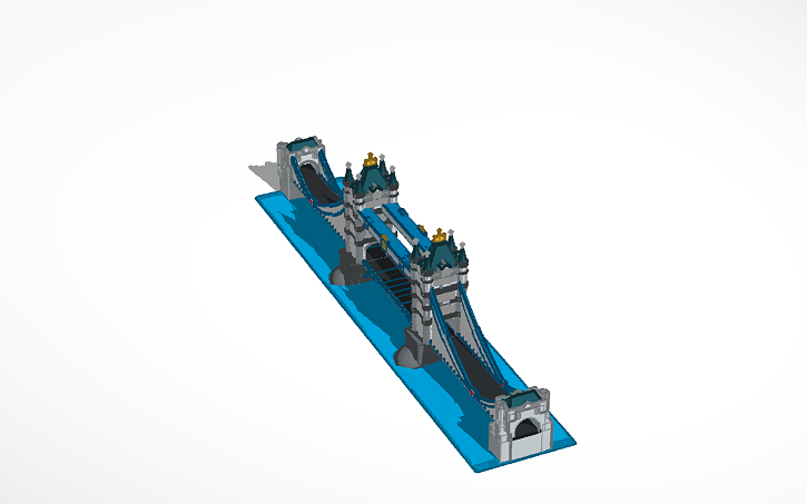 3D design Tower Bridge - Tinkercad