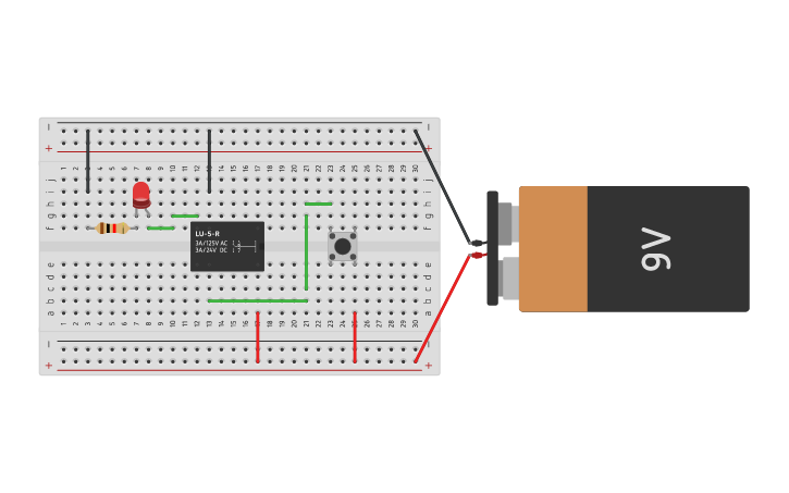 Circuit design Switch Relay - Tinkercad