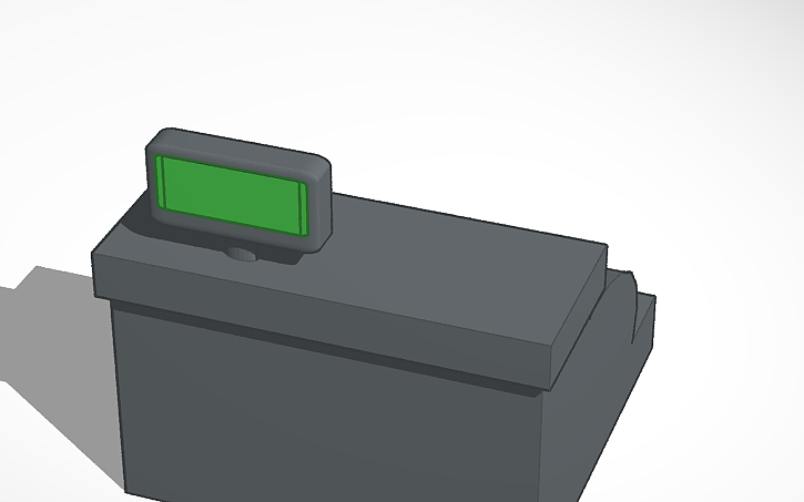 3D design 6º Caja registradora - Tinkercad