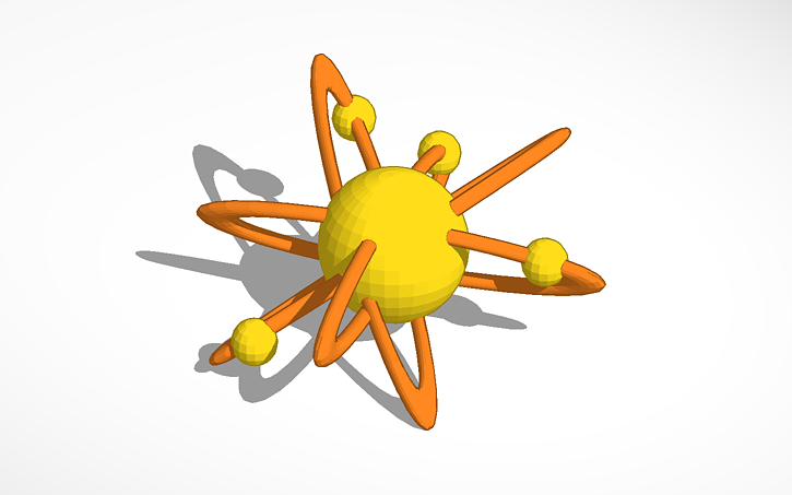 3D design Atom - Tinkercad