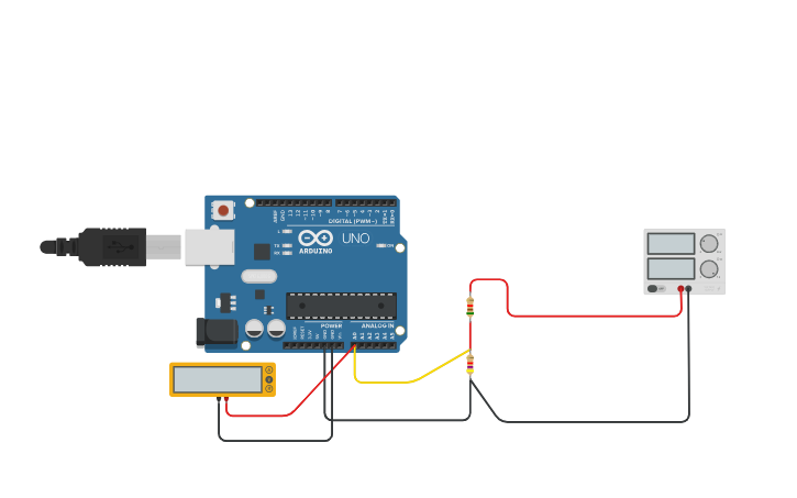 Circuit design Monitoreo de Voltaje Arduino - Tinkercad