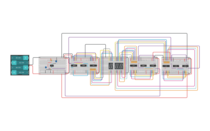 Circuit design Timer - Tinkercad