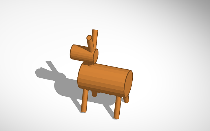 3D design Deer Family - Tinkercad