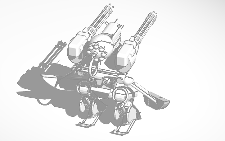 3D design War Robot: Mender - Tinkercad