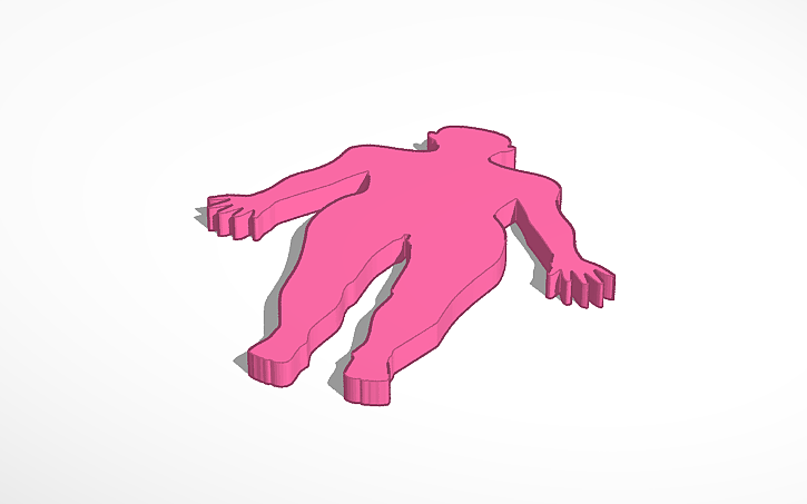 3D design Human Body - Tinkercad