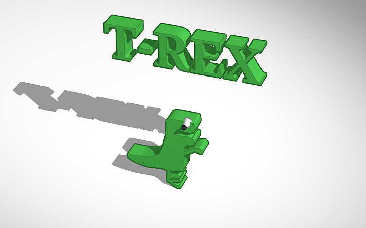 3D design T-REX - Tinkercad