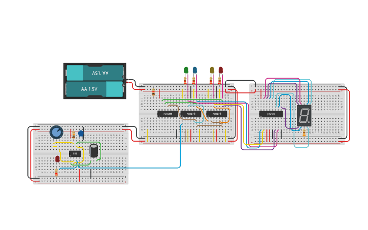 Circuit design CC21076 Proyecto LDD - Tinkercad