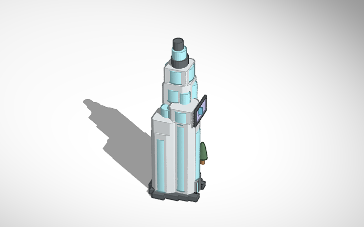 3D design Futuristic - Tinkercad