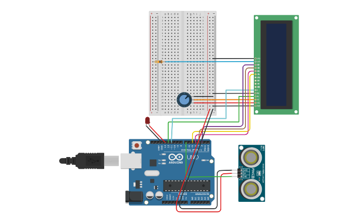 Circuit design Fall detector - Tinkercad