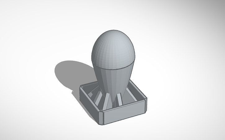 3D design nuclear bomb - Tinkercad