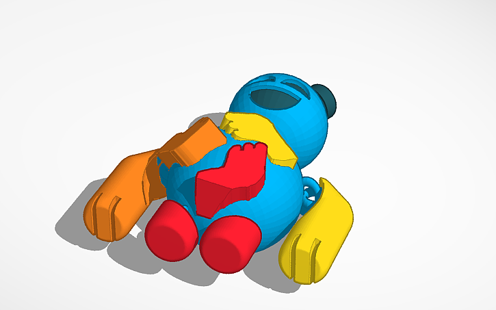3D design Doey el hombre de arsilla articulado - Tinkercad