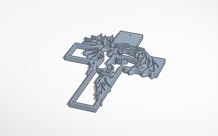 3D design cross - Tinkercad