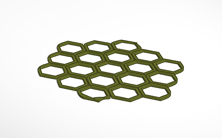 3D design plaster miodu - Tinkercad