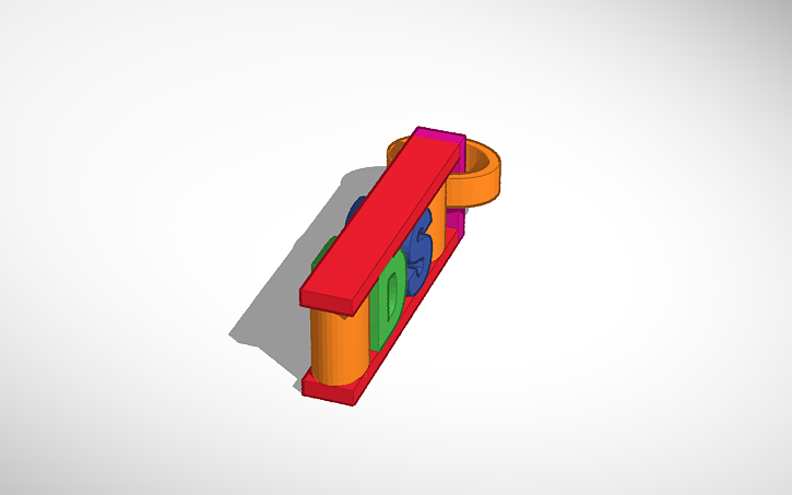 3D design Keychain - Tinkercad