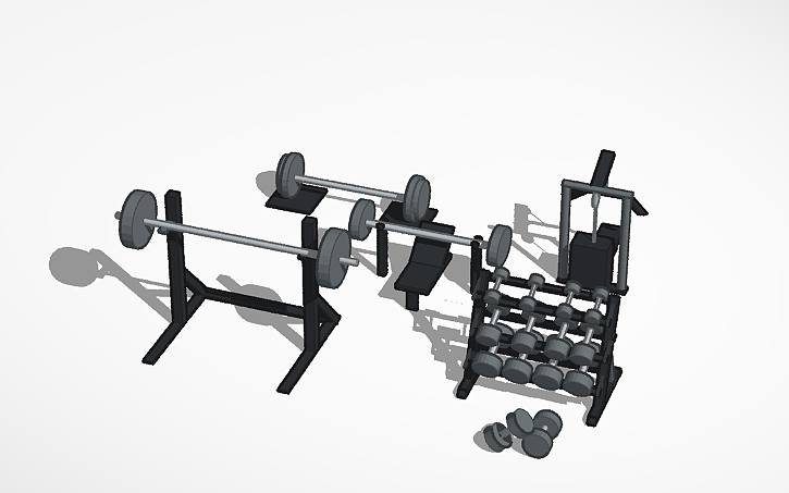 3D design Copy of GYM (gimnasio) - Tinkercad