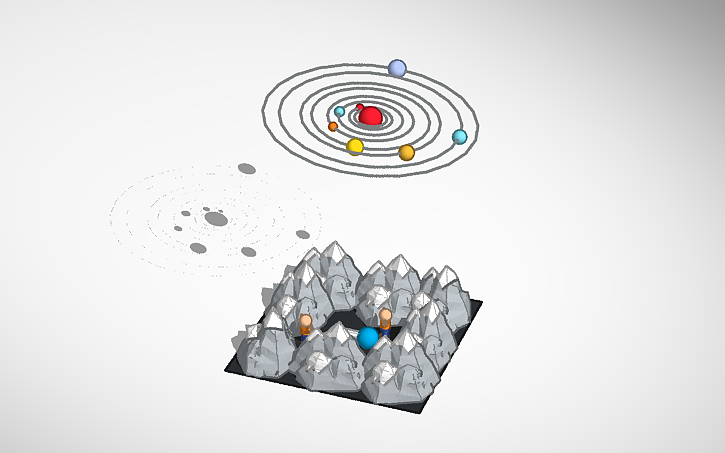 3D design moon base - Tinkercad