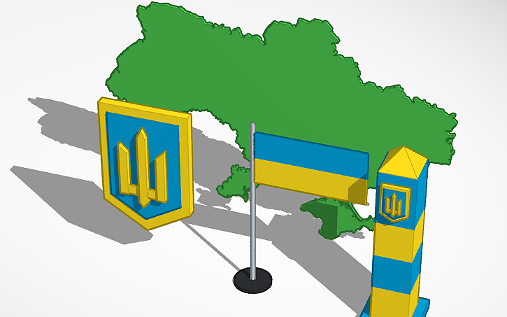3D design Онанченко_Ukraine 3D - Tinkercad