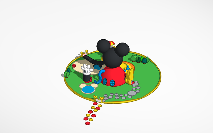 3D design Mickey Mouse Clubhouse + - Tinkercad
